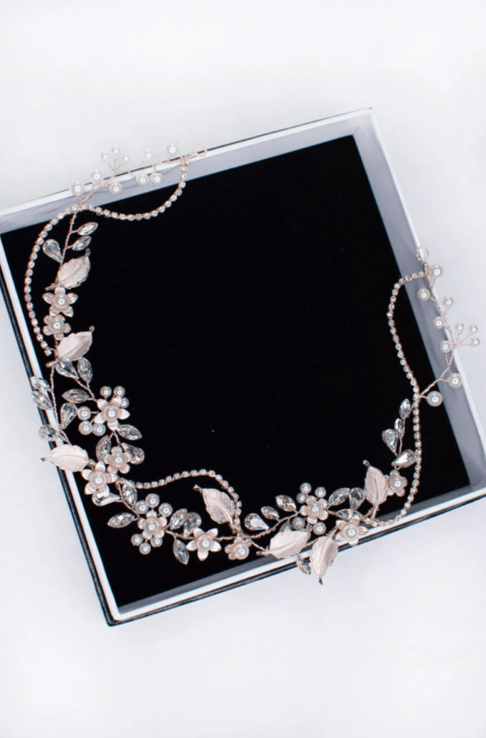 Elle - Rose Gold and Pearl – The Bridehouse Bulimba